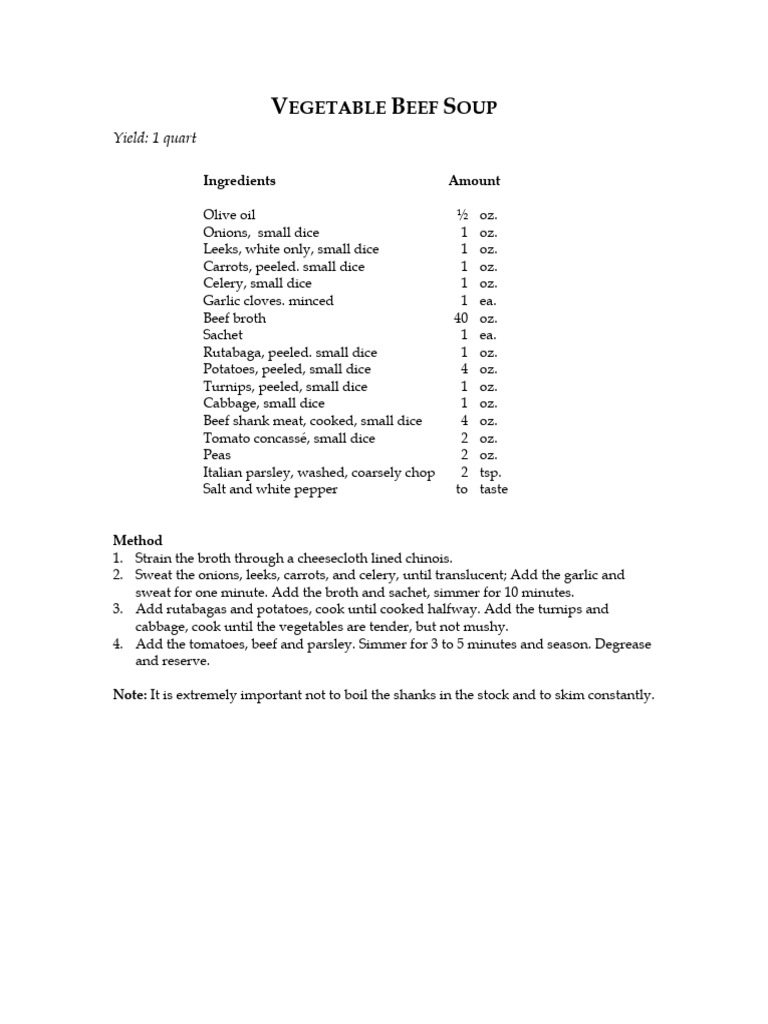 ADS Recipe Handout v09.09.24 | PDF | Garlic | Stock (Food)