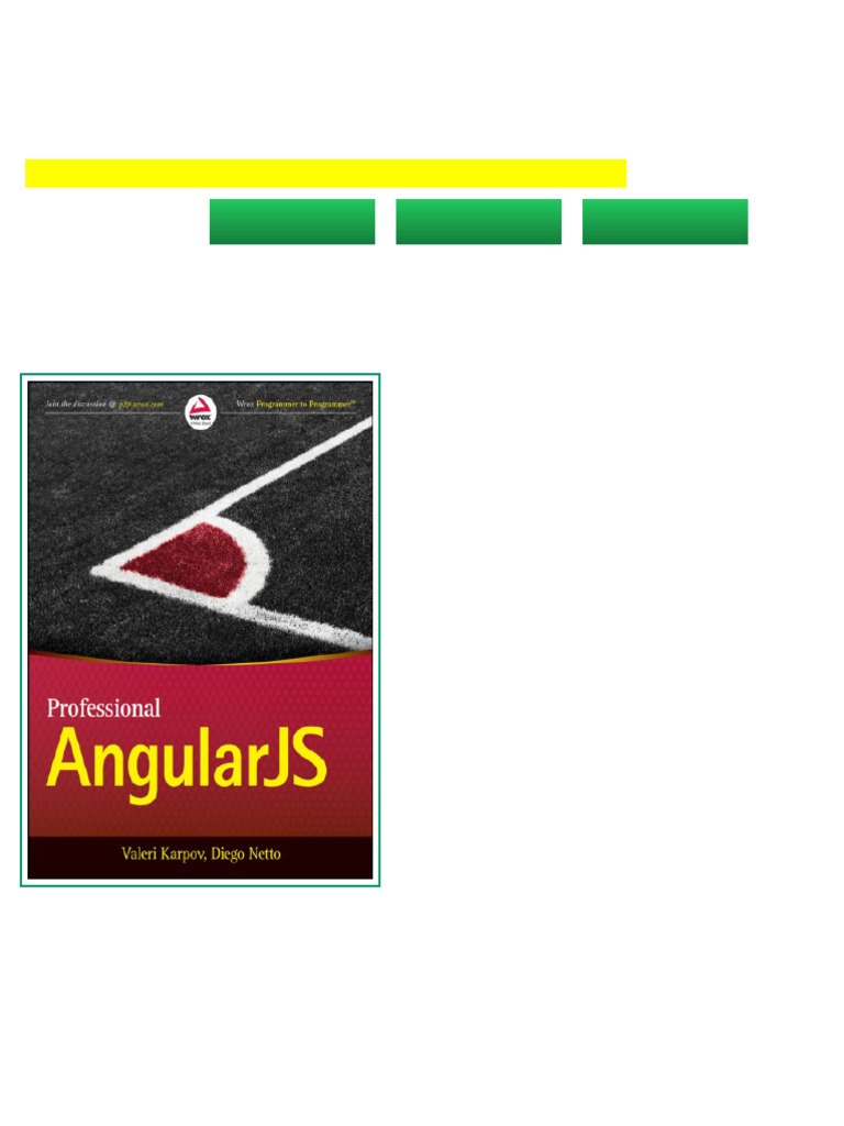 Professional AngularJS 1st Edition Valeri Karpov full | PDF