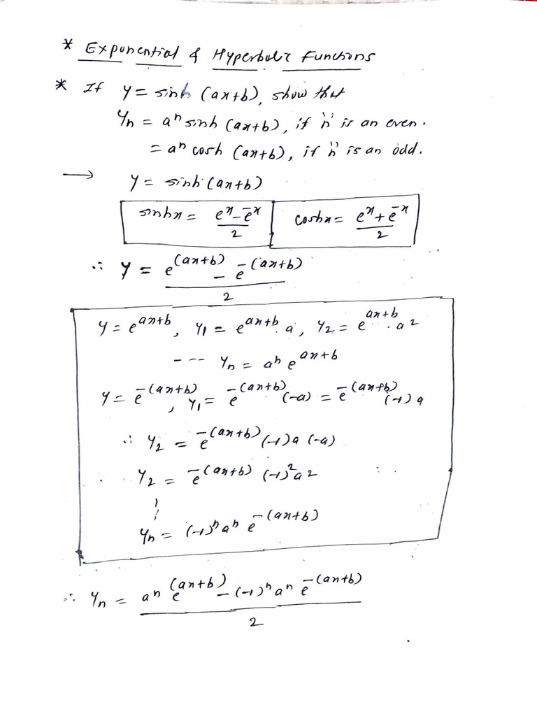 Successive Differentiation - II | PDF