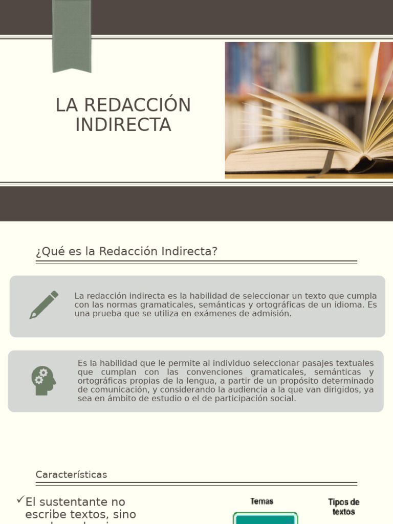 Guía Completa sobre Redacción Indirecta | PDF | Verbo | Oración ...