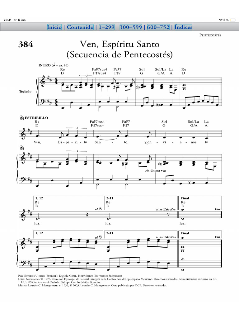 384 Ven, Espíritu Santo | PDF