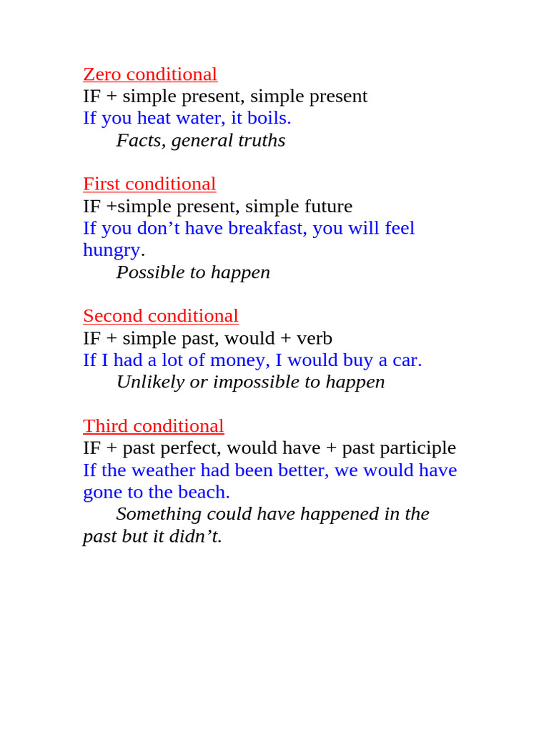 Conditionals | PDF