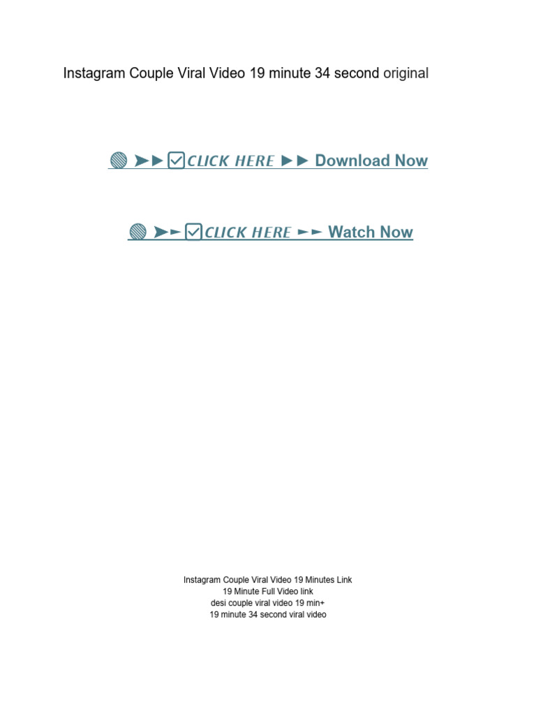 Couple Viral Video 19 Minutes Link | PDF