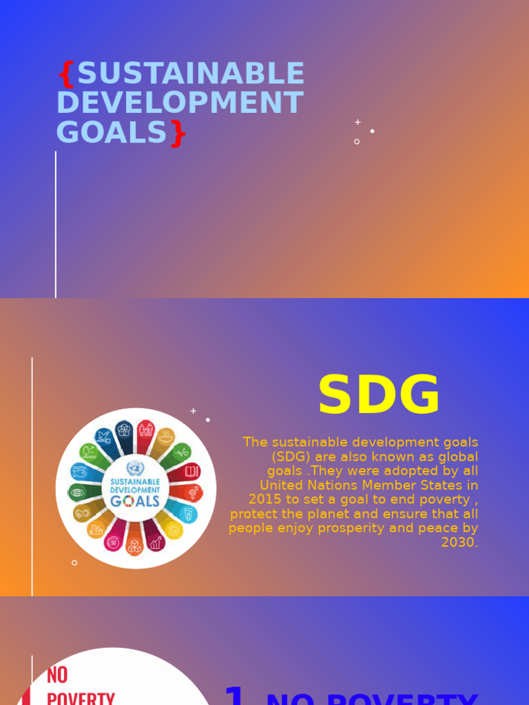 Sustainable Development Goals} | PDF