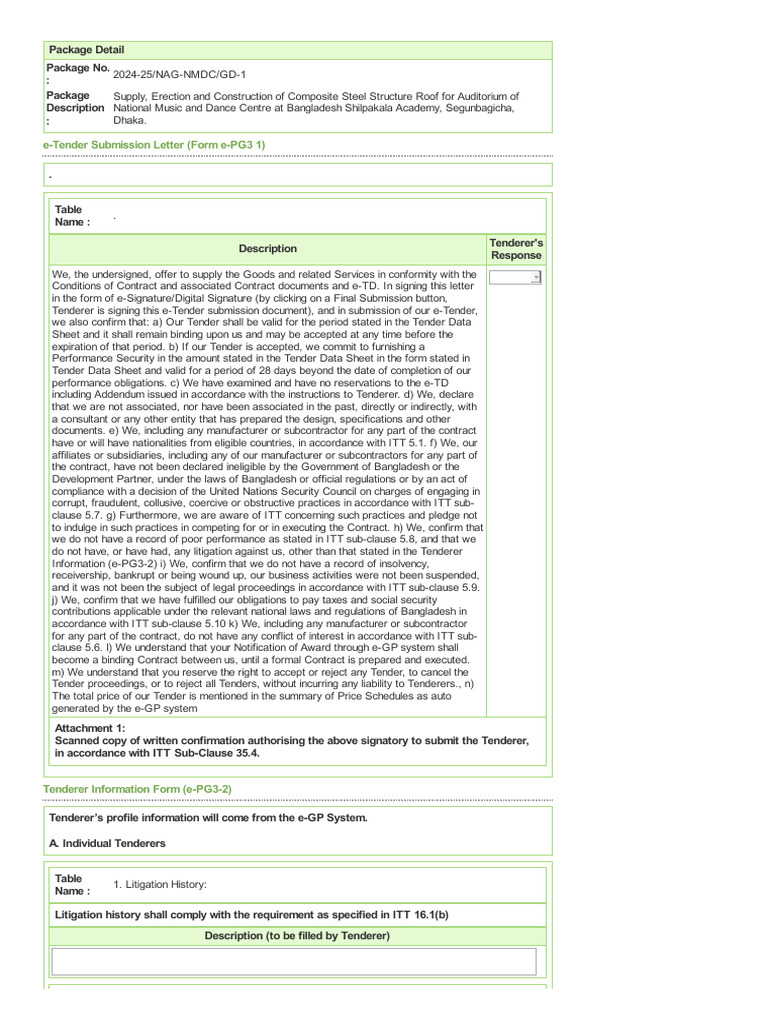 Section5 - Tender and Contract Forms | PDF | Specification (Technical Standard) | Concrete