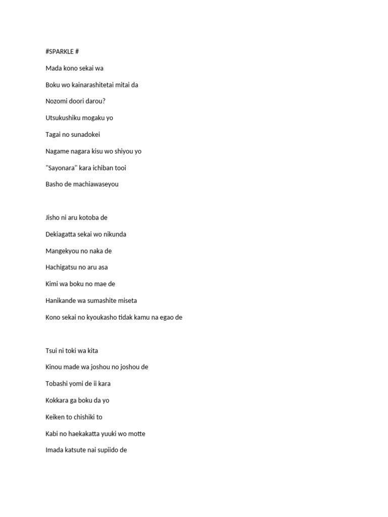 Sparkle # | PDF
