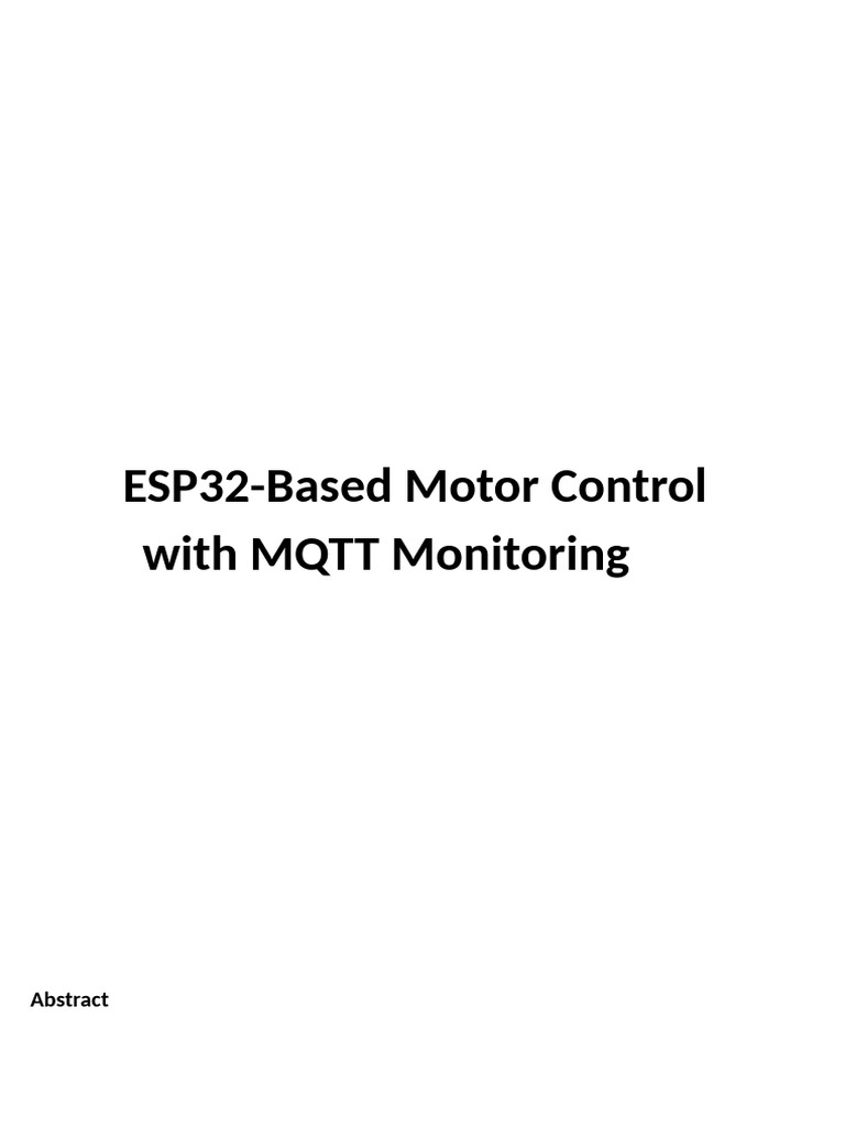 ESP32 | PDF | Internet Of Things | Automation
