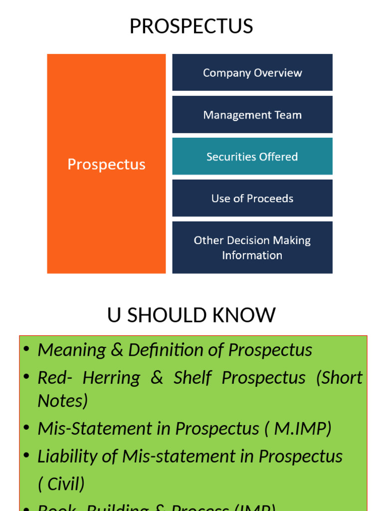Prospectus | PDF | Securities (Finance) | Prospectus (Finance)