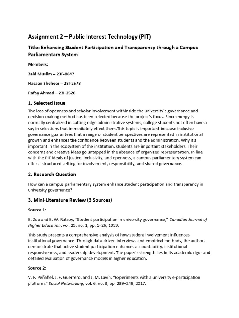 23I-2526 23I-2573 23F-0647 Rafay Ahmad Hasaan Sheheer Zaid Muslim Assignment2 | PDF | Governance