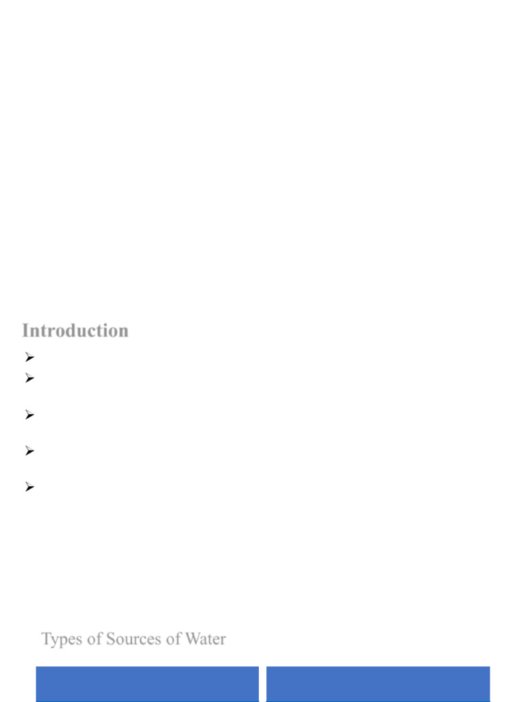 Overview of Water Sources and Cycle | PDF | Aquifer | Precipitation
