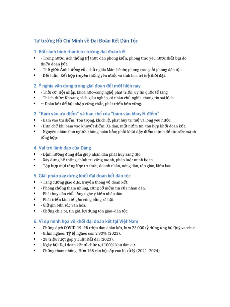 Bai Thuyet Trinh Dai Doan Ket | PDF