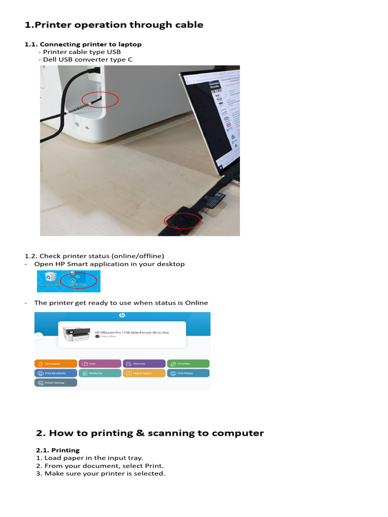 Printer Setup: Connect, Print, Scan Guide | PDF