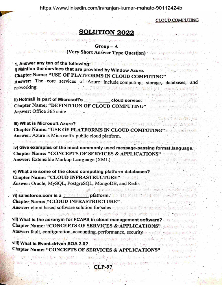 Cloud COMPUTING 2022 and 23 pyq_watermark | PDF