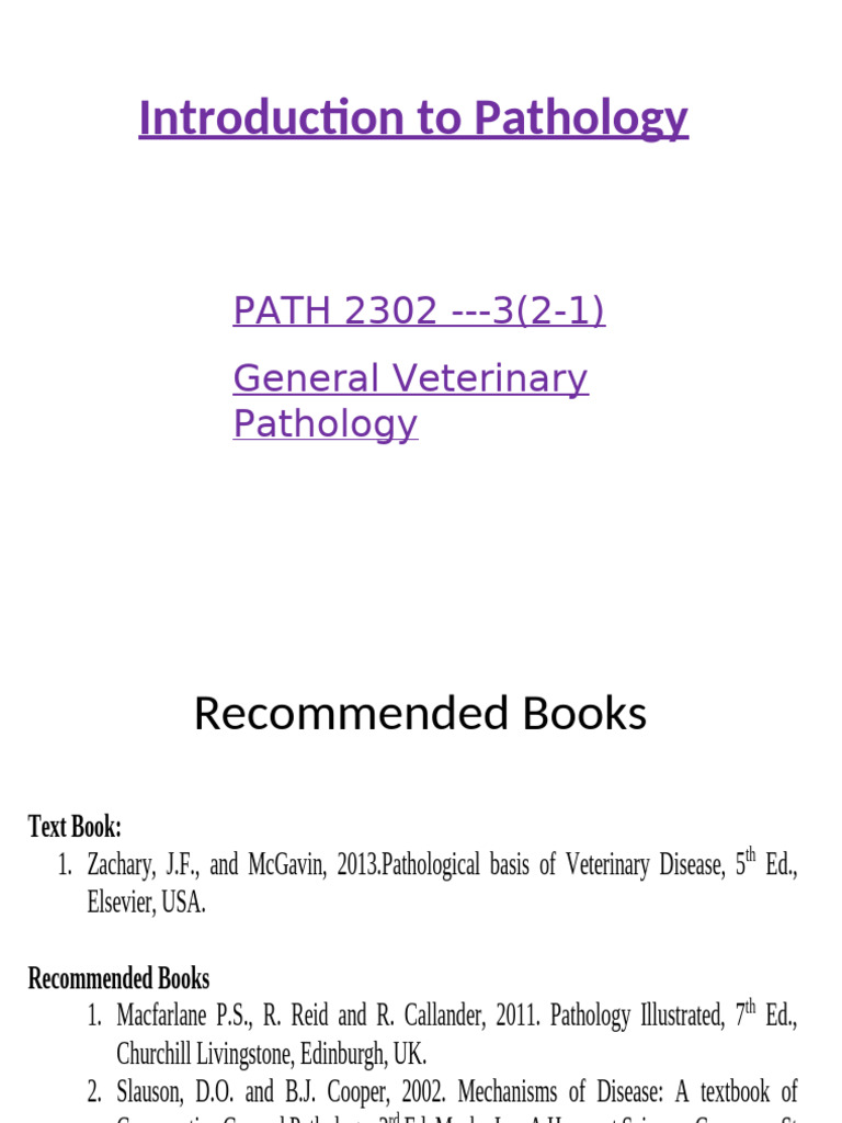 Introduction To Pathology | PDF | Pathology | Autopsy