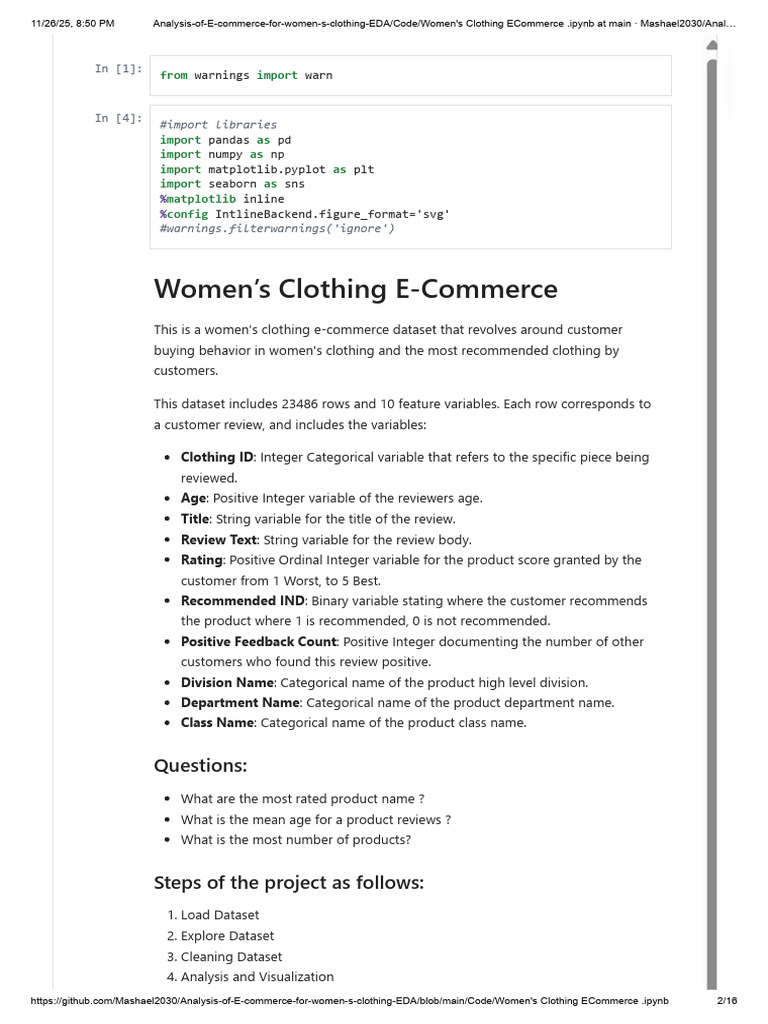 Analysis-of-E-commerce-for-women-s-clothing-EDA - Code - Women's ...
