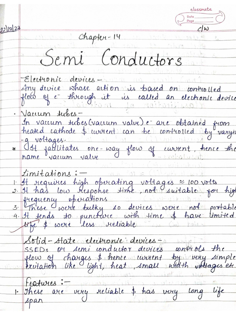 CH 14 Semi Conductors | PDF