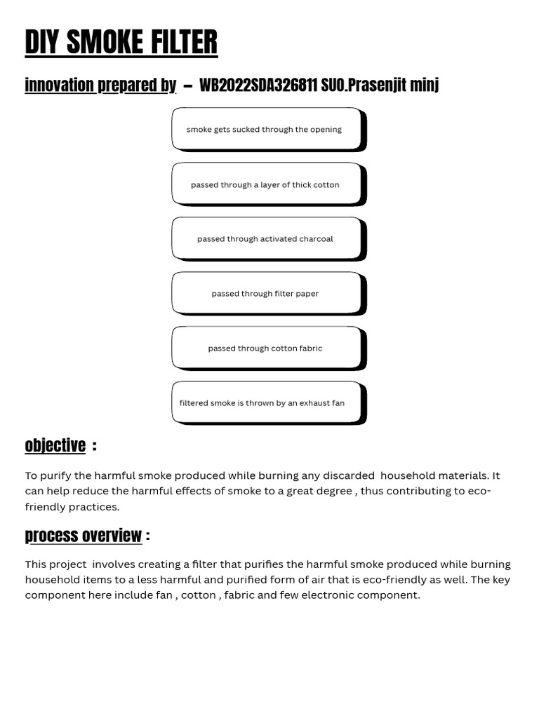 Eco-Friendly DIY Smoke Filter Guide | PDF