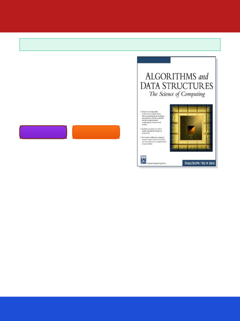 Algorithms and Data Structures The Science of Computing 1st edition by ...
