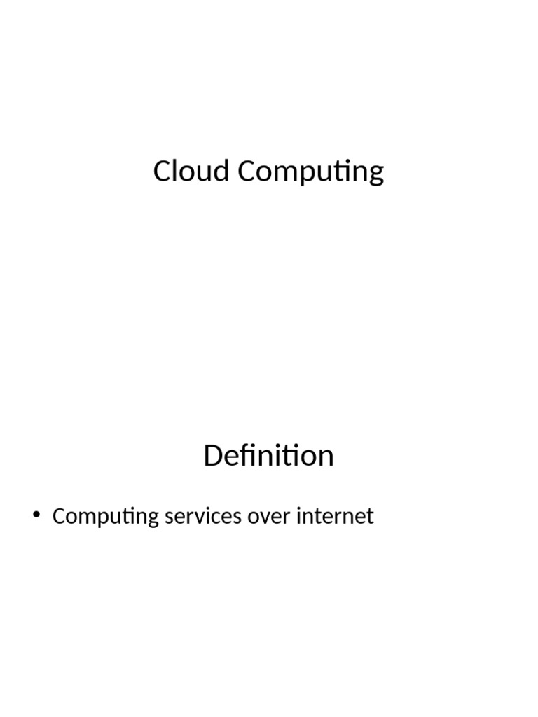 Cloud Computing | PDF