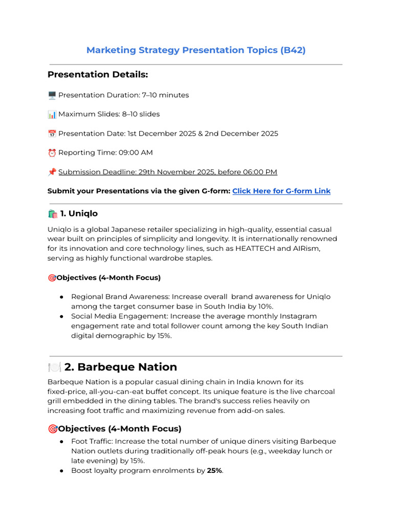 Marketing Strategy Topics for Brands | PDF | Brand | Promotion And ...