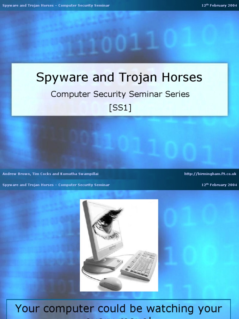 Understanding Spyware and Trojans | PDF | Technology & Engineering