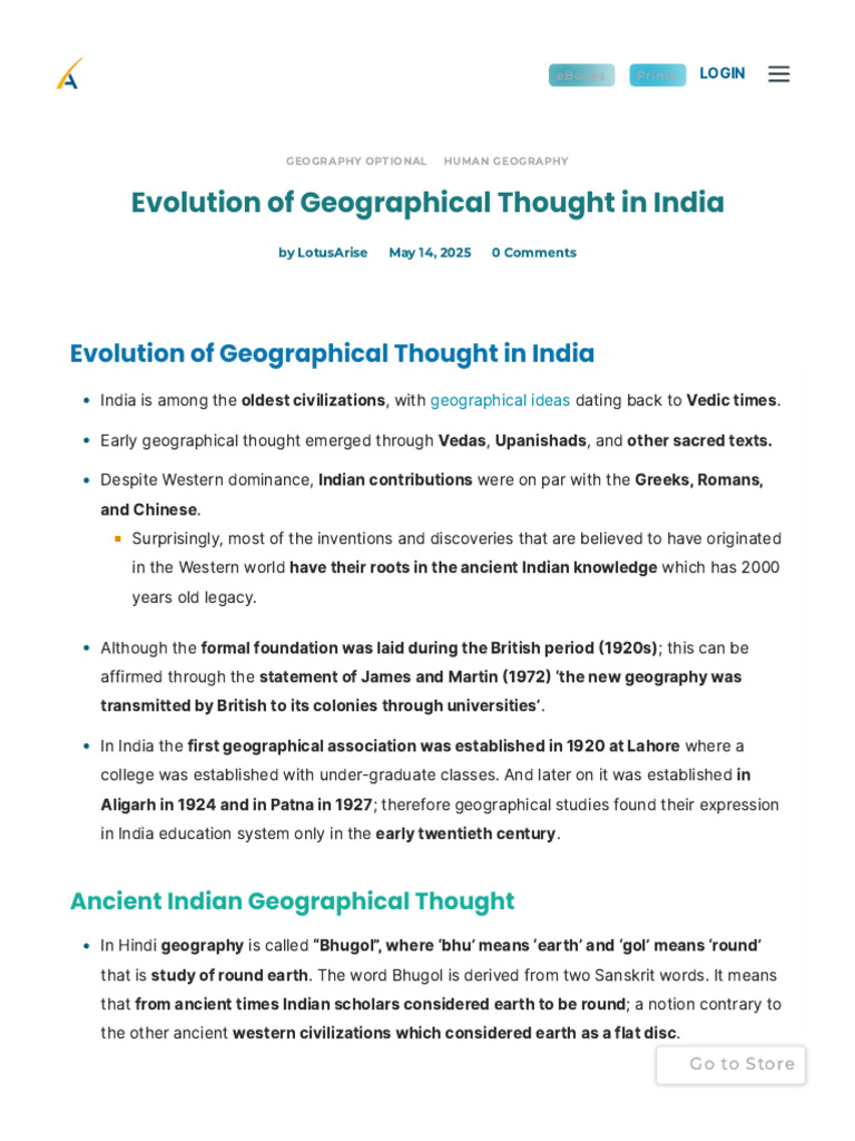 Evolution of Geography in India | PDF | Geography | Astronomy