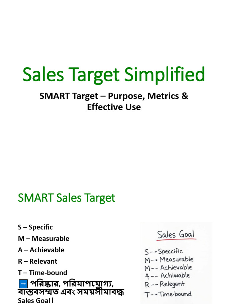 Smart Sales Target | PDF