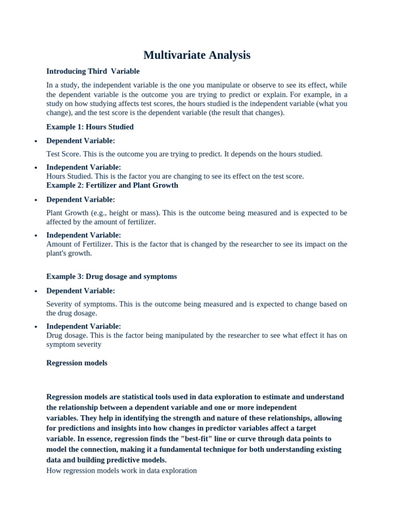 Unit 5 Casestudies | PDF | Dependent And Independent Variables ...