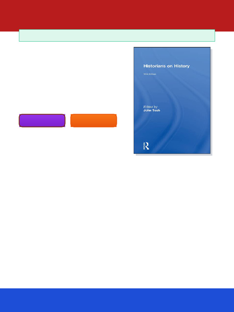 Historians on History 3rd Edition John Tosh ebook complete package ...