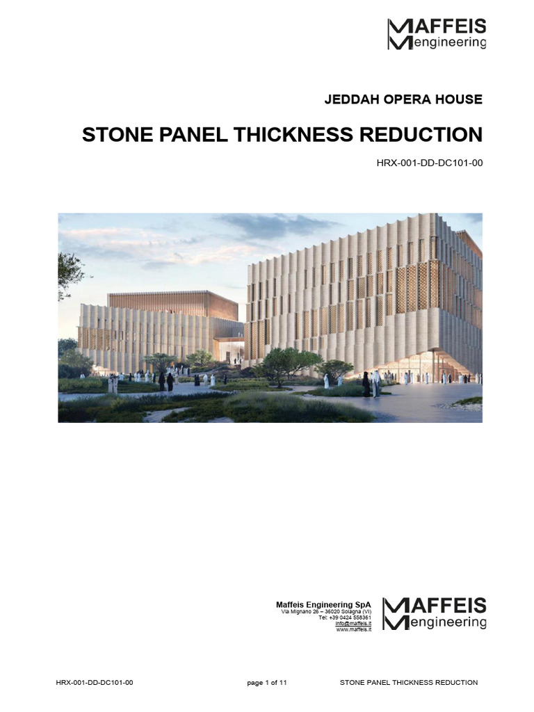 Jeddah Opera House Stone Panel Optimization | PDF | Copyright | Transport