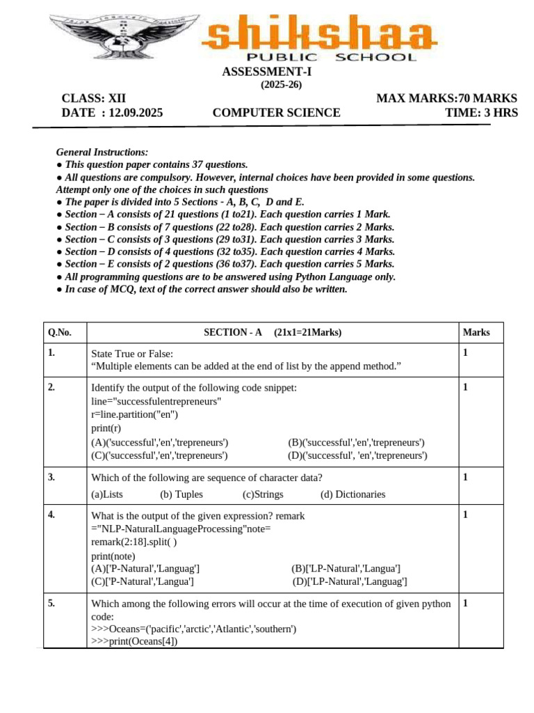 XII CSC (1) | PDF | Sql | Table (Database)
