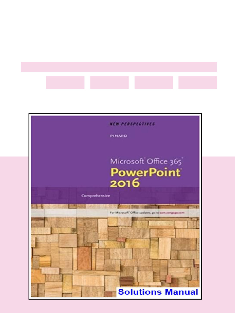 New Perspectives Microsoft Office 365 and PowerPoint 2016 Comprehensive ...