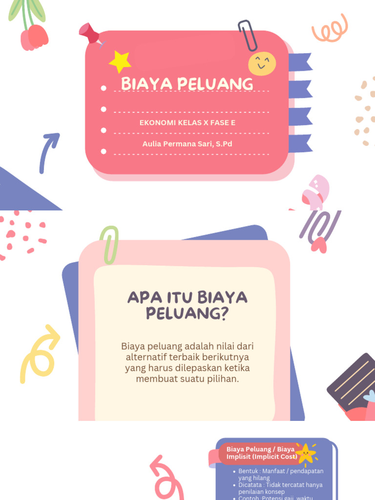 Ppt Biaya Peluang (Opportunity Cost) | PDF