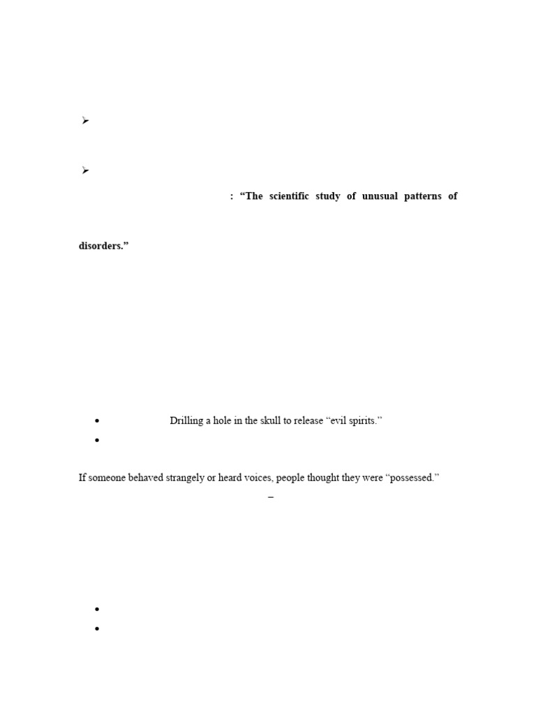 Abnormal Psychology Brain Structure | PDF | Mental Disorder | Abnormal ...