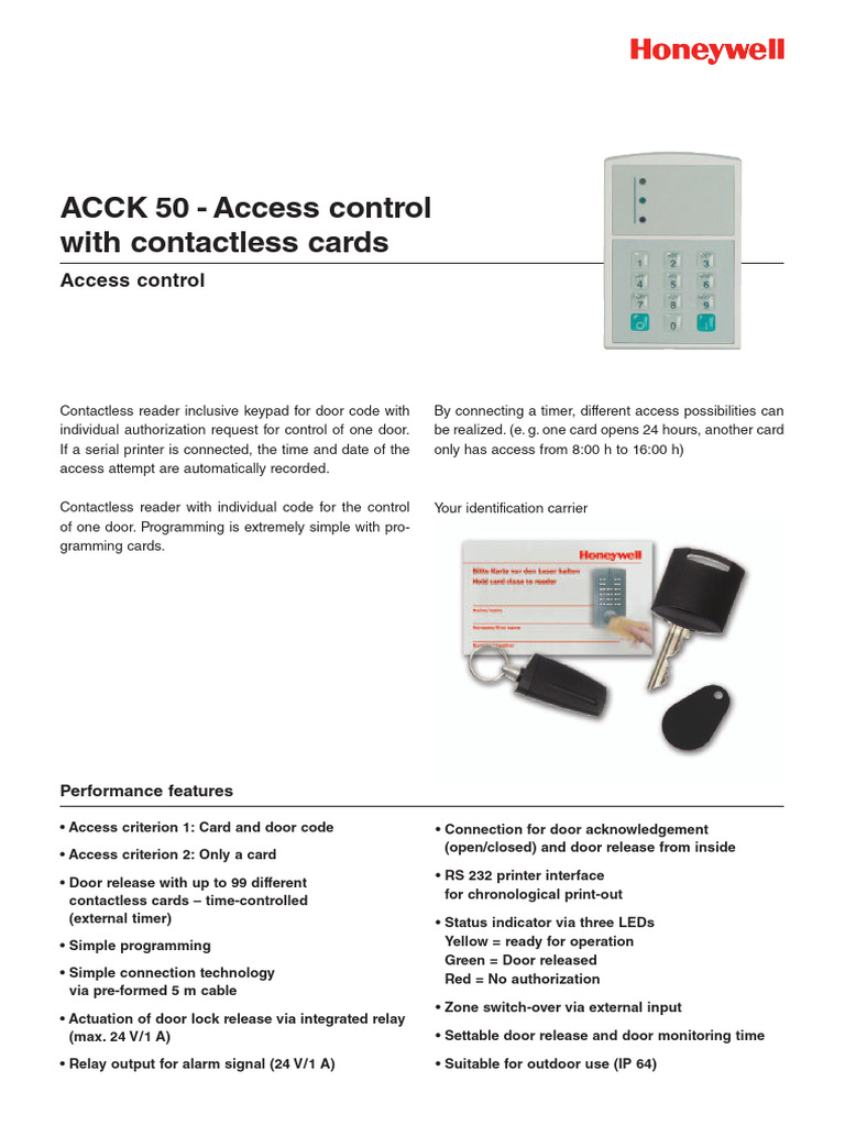 ACCK50 | PDF | Access Control | Manufactured Goods