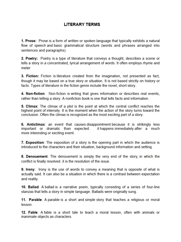 Literary Devices | PDF | Poetry | Pronoun