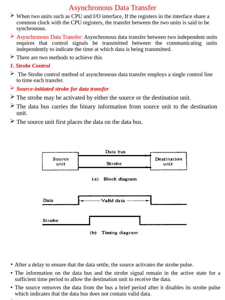 Asynchronous Data Transfer | PDF | Digital Technology | Computer Science