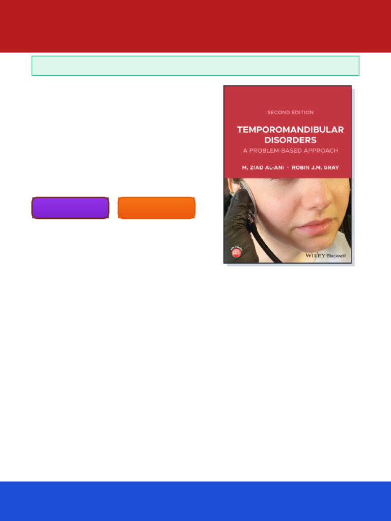 Temporomandibular Disorders A Problem Based Approach 2nd Edition Gray ...