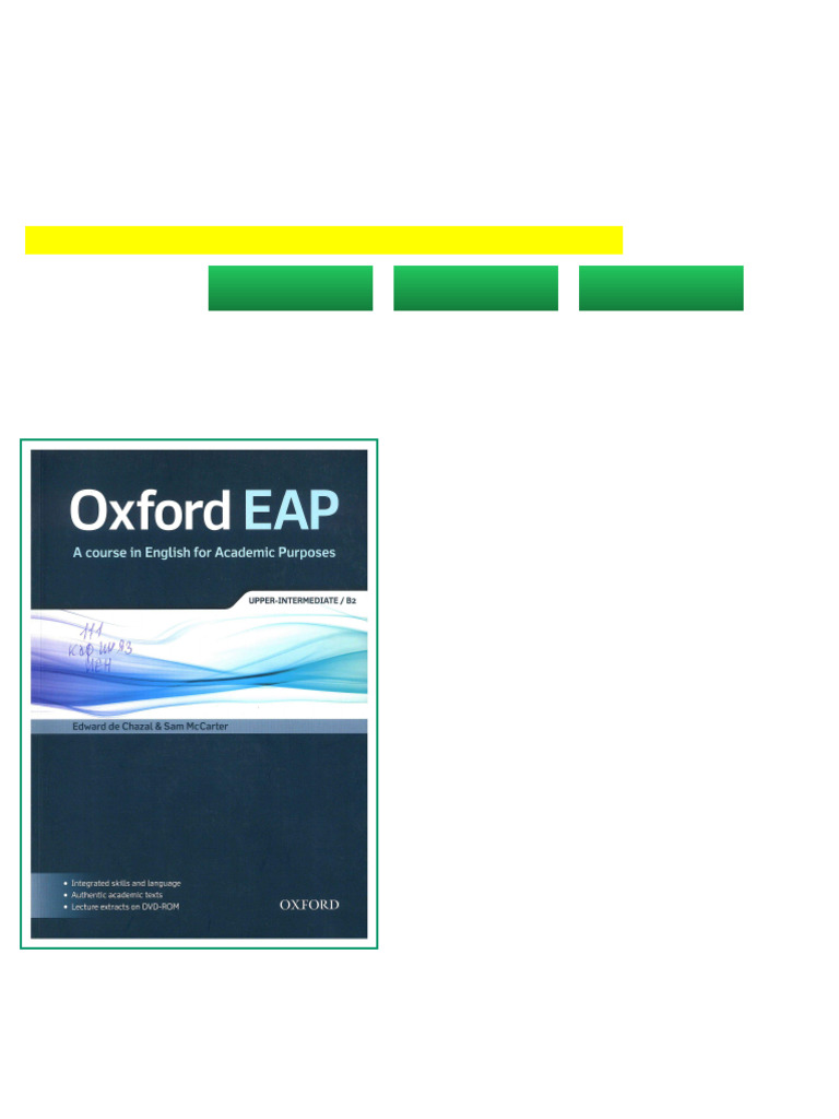 Oxford EAP A course in English for Academic Purposes (Upper ...