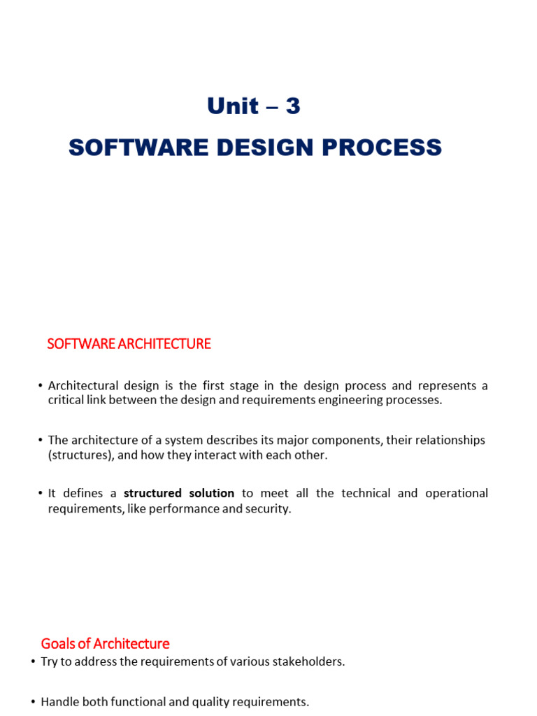 Unit-3 Software Design Process | PDF | Agile Software Development | System