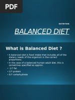 Balanced Diet Chart Overview | PDF