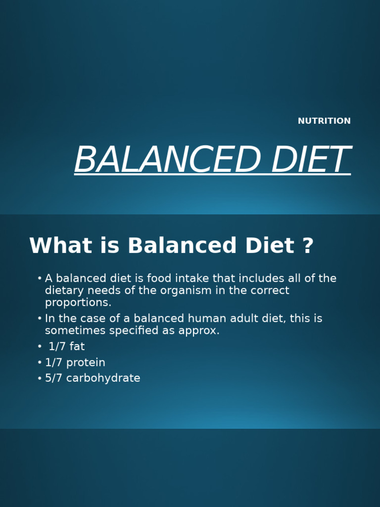 Balanced Diet | PDF | Breastfeeding | Diet & Nutrition