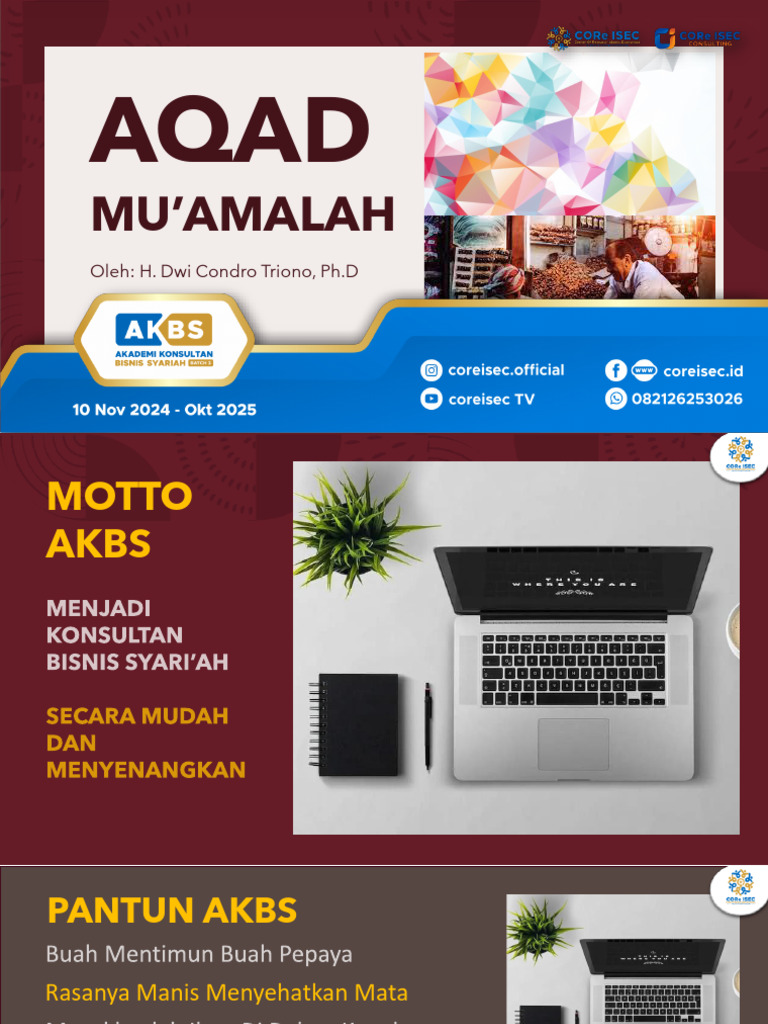 Panduan Aqad Mu’amalah dalam Syari’ah | PDF