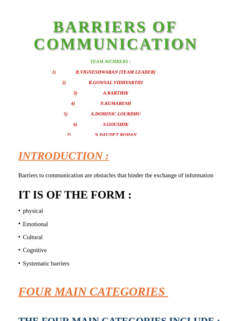 Barriers of Communication (1) | PDF | Communication | Semantics