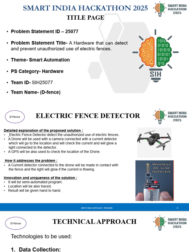 SIH2025 IDEA Presentation Dev | PDF | Unmanned Aerial Vehicle | Computing
