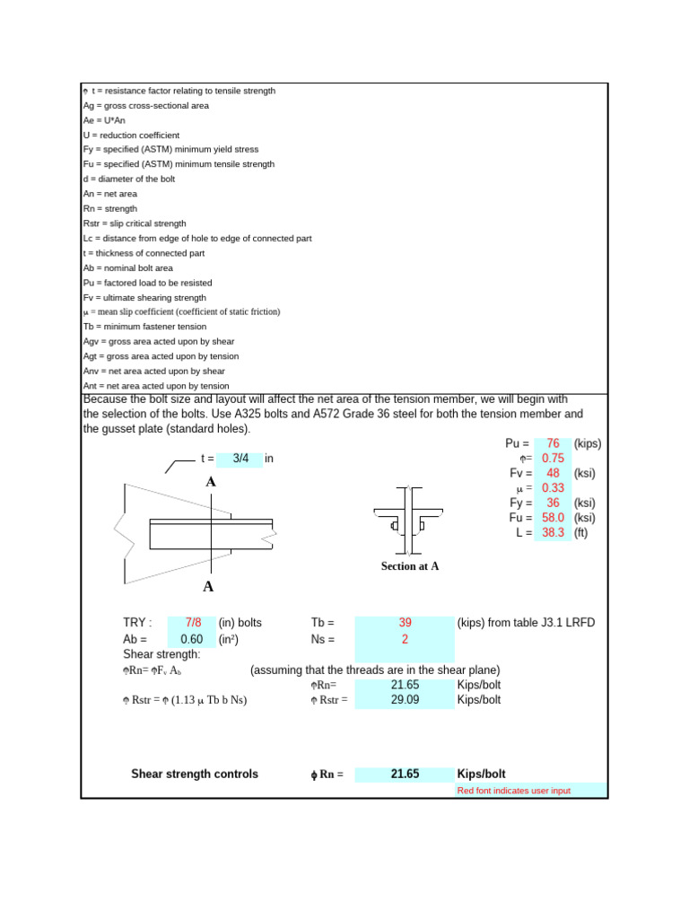 Bolt Selection and Strength Calculations | PDF | Screw | Stress (Mechanics)