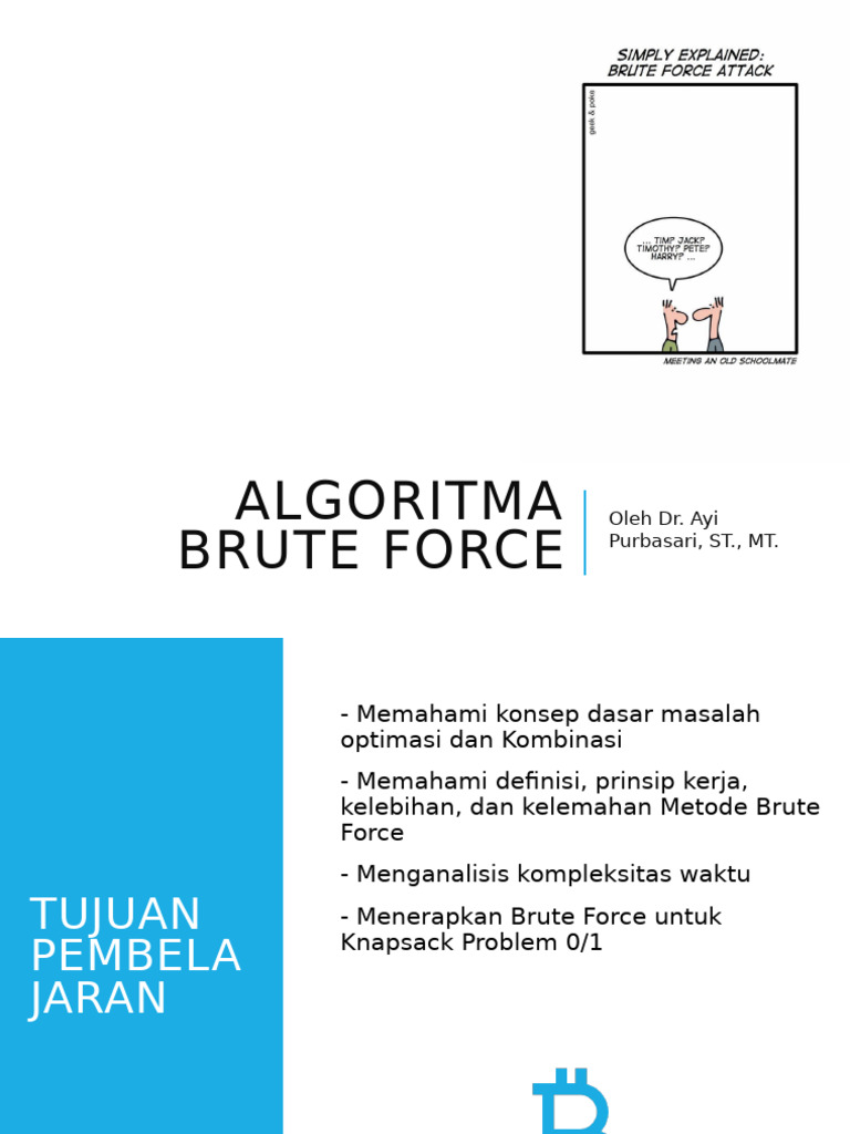 AlgOptimasi-5 Algoritma Brute Force 1 | PDF
