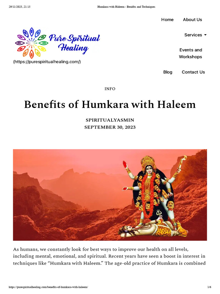 Benefits of Humkara with Haleem Healing | PDF | Kali | Spirituality