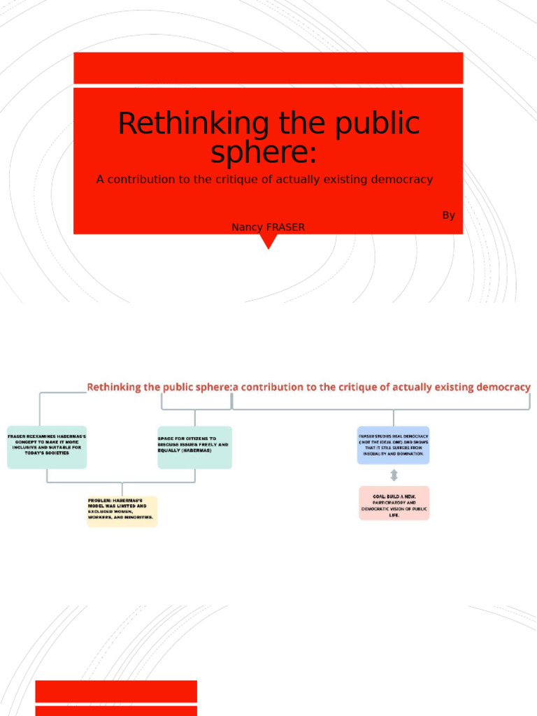 Rethinking the Public Sphere in Democracy | PDF | Public Sphere | Civil ...