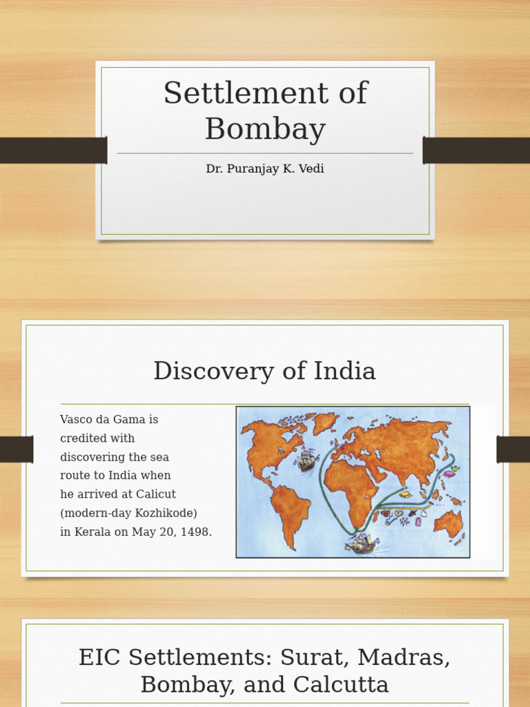 Settlement of Bombay | PDF | East India Company
